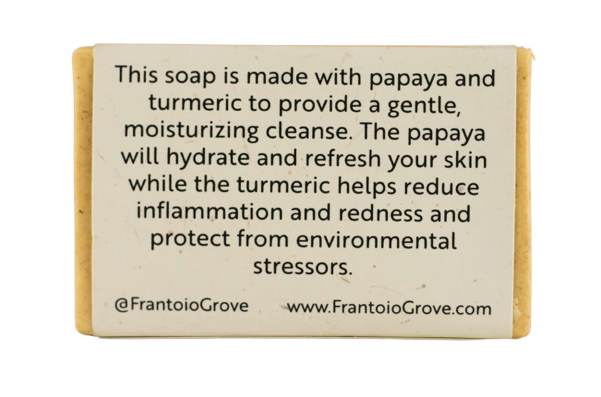 Frantoio Grove - Papaya Turmeric Soap | KATZ Farm