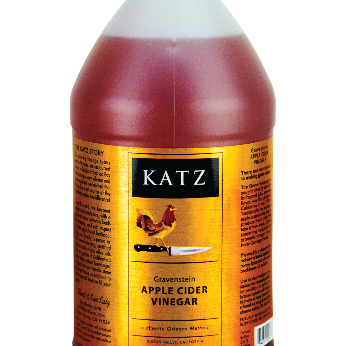 KATZ Gravenstein Apple Cider Vinegar - Half Gallon | KATZ Farm