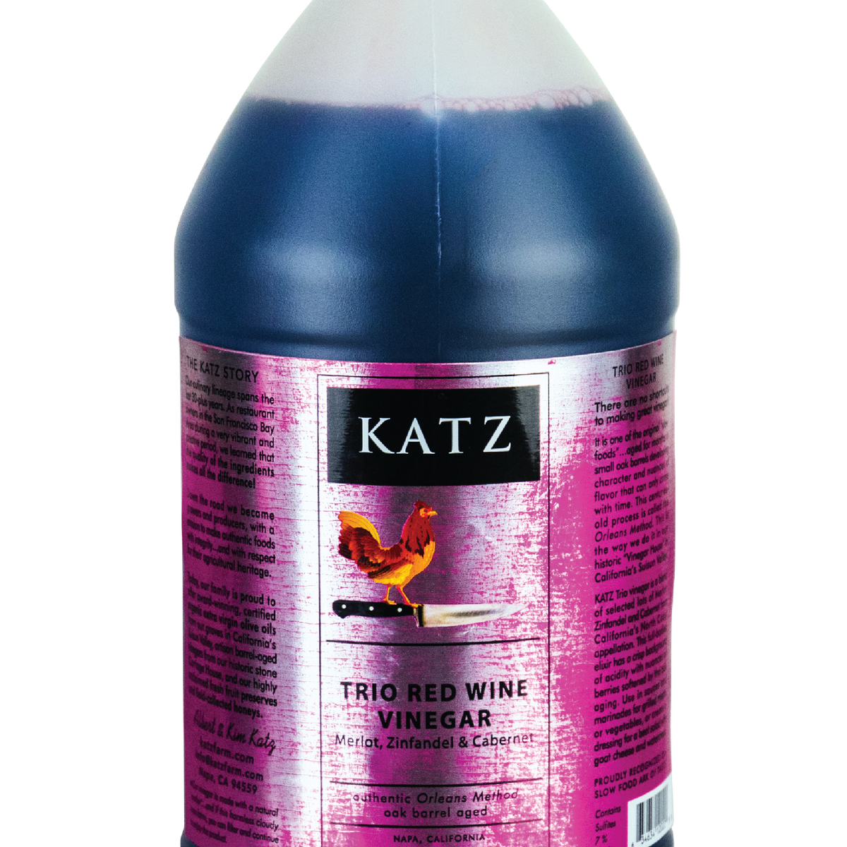 KATZ Trio Red Wine Vinegar - Half Gallon | KATZ Farm