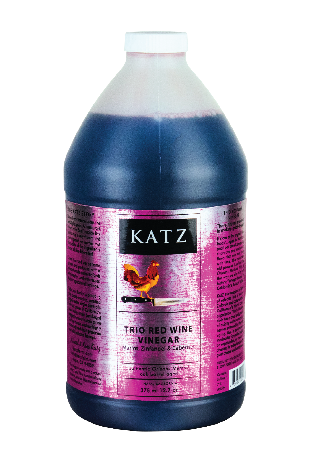 KATZ Trio Red Wine Vinegar - Half Gallon | KATZ Farm